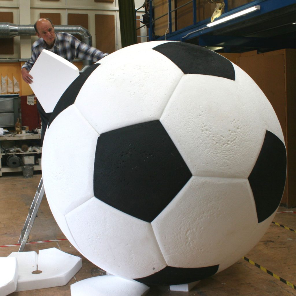 The FIFA World Cup has arrived! We’re thinking giant polystyrene footballs!