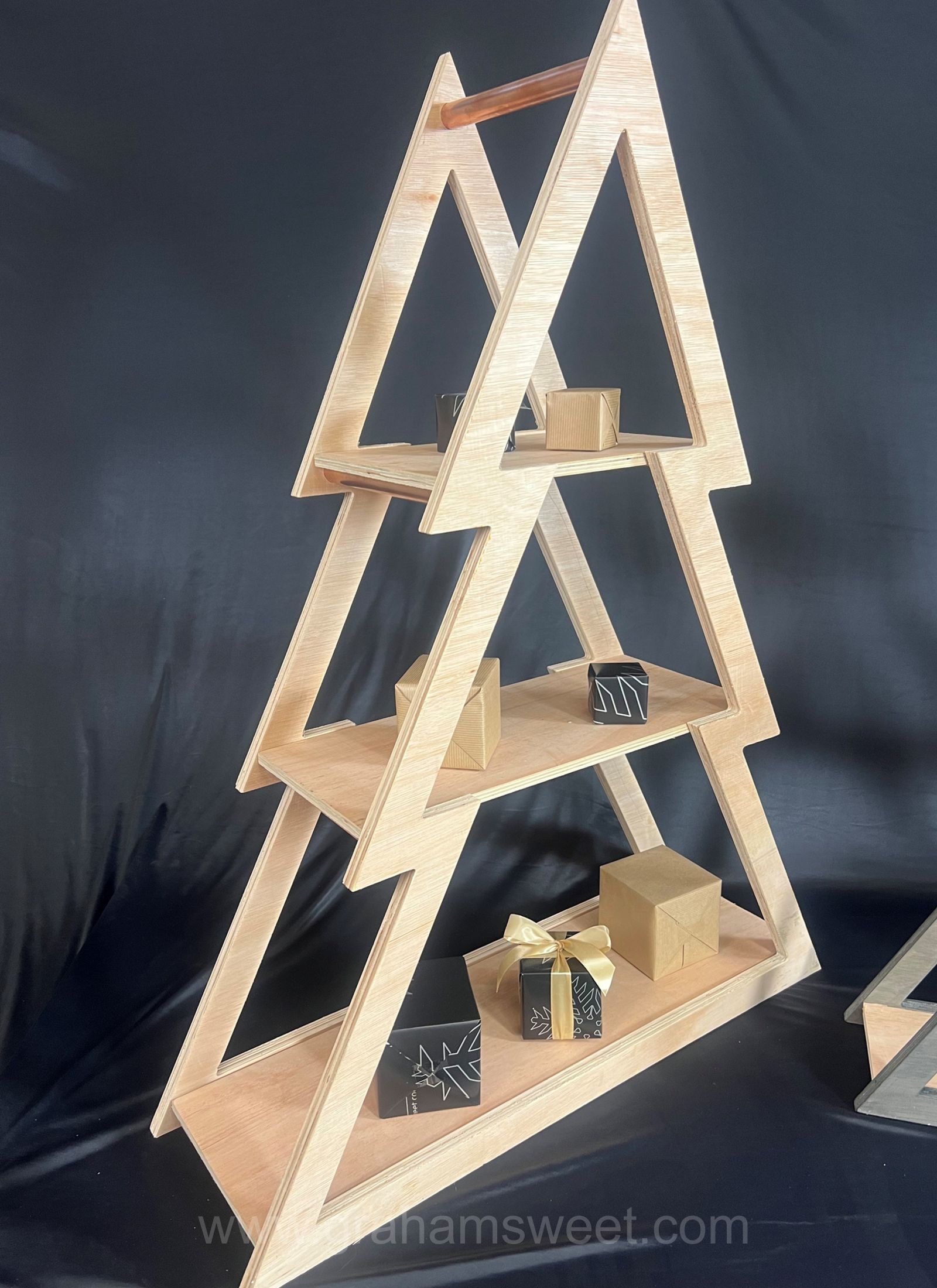 Make your display stand out with Wooden VM Display Shelves