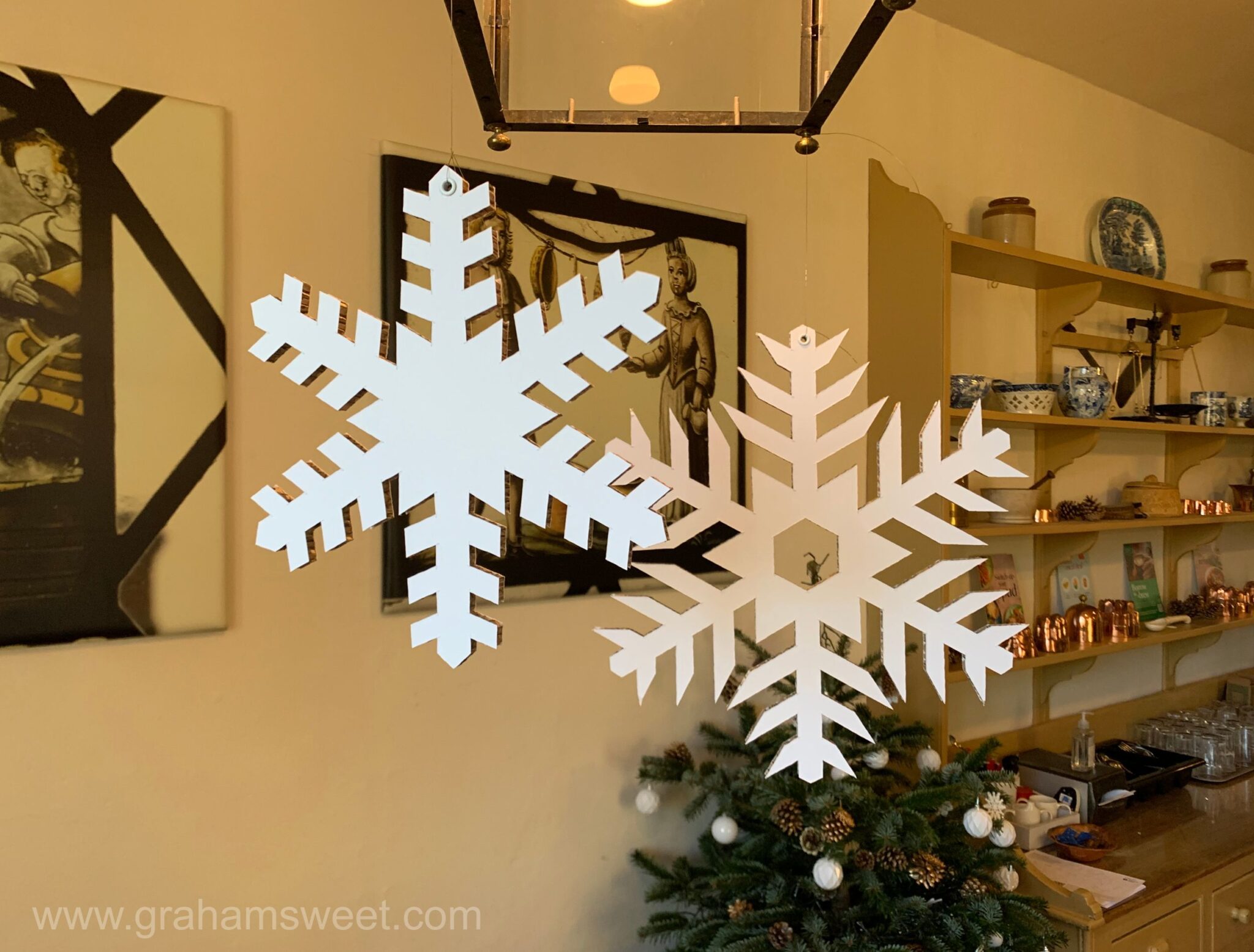 Snowflakes at National Trust Oxburgh Estate