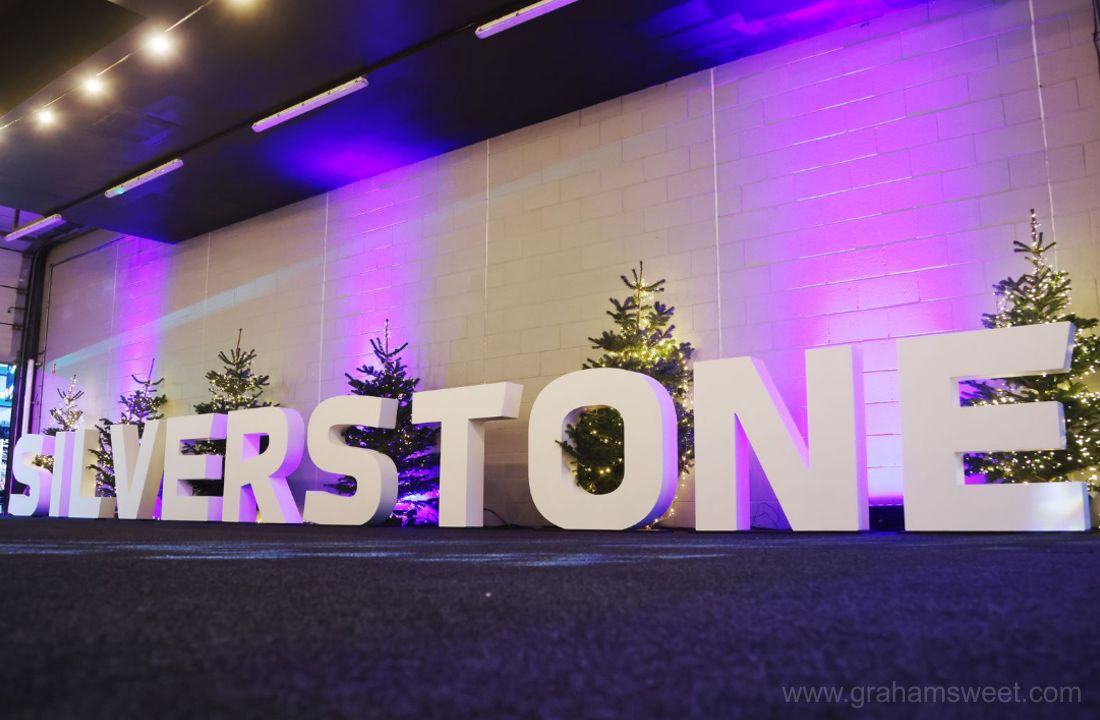 Large 3D letters at Silverstone