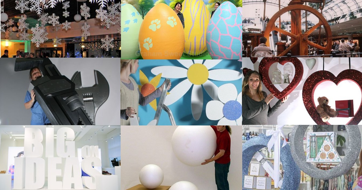 Christmas Baubles for retail display and events.Giant, Large & Small ...